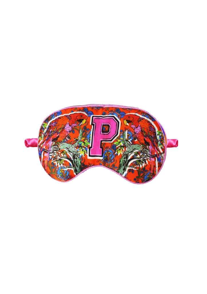 Jessica Russell Flint Silk Alphabet Eye Mask P - Cocaranti