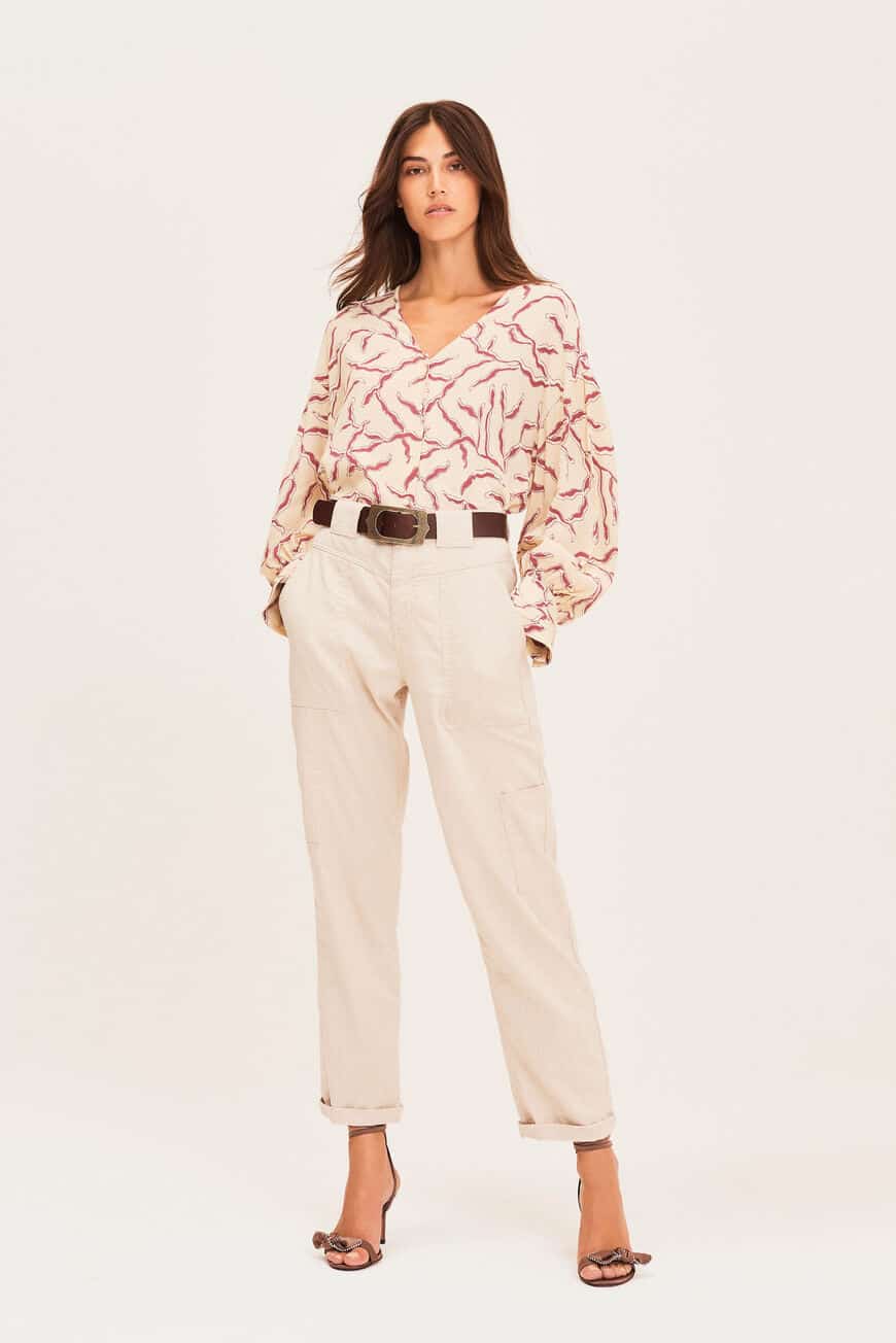 BA&SH Clea Print Blouse - Cocaranti