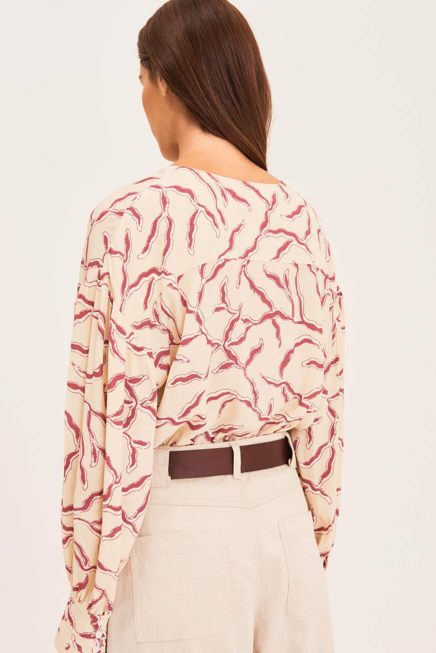 BA&SH Clea Print Blouse - Cocaranti