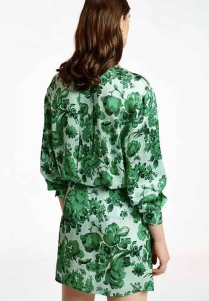 Essentiel Antwerp Astroid Oversized Mini Dress Melted Pistachio - Cocaranti