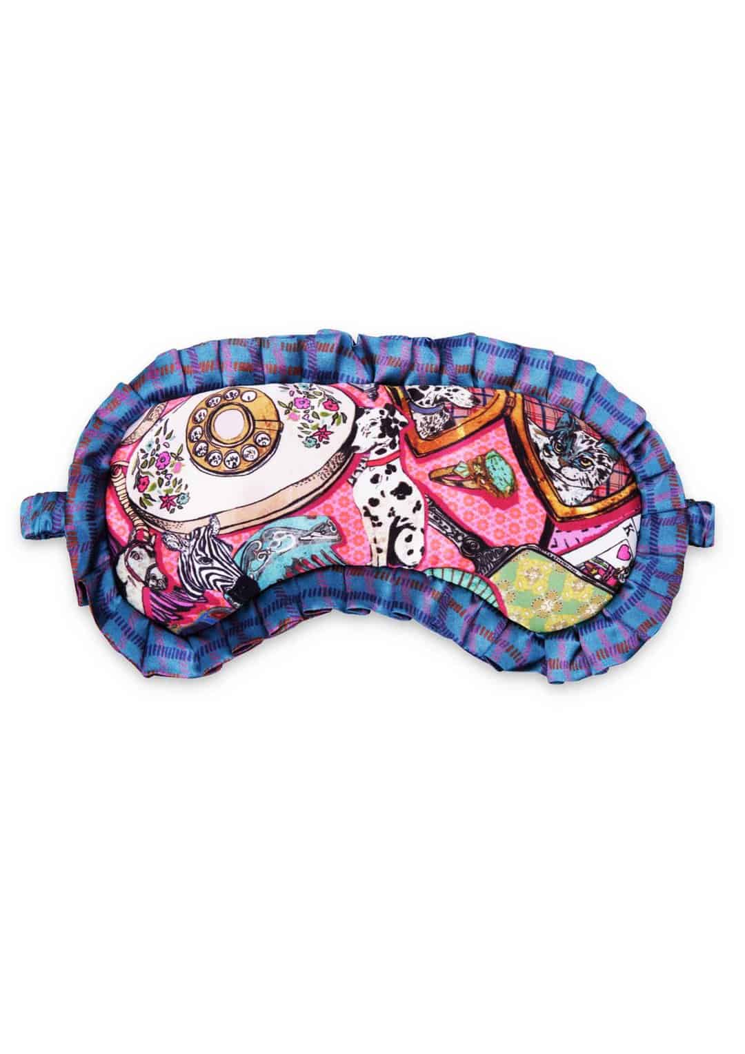 Jessica Russell Flint Frill Silk Eye Mask Bouji - Cocaranti