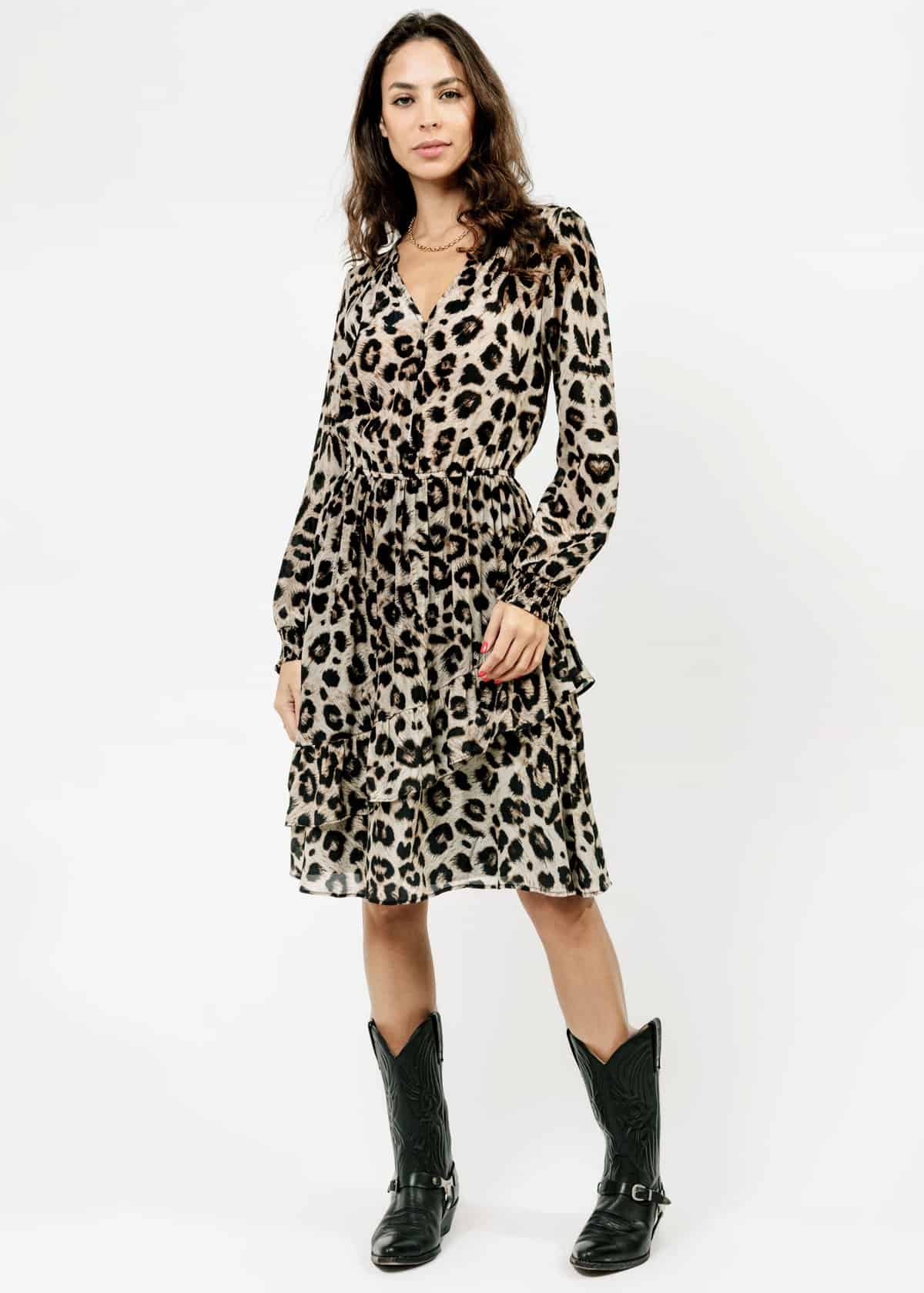 Pyrus Hettie Dress Muted Animal - Cocaranti