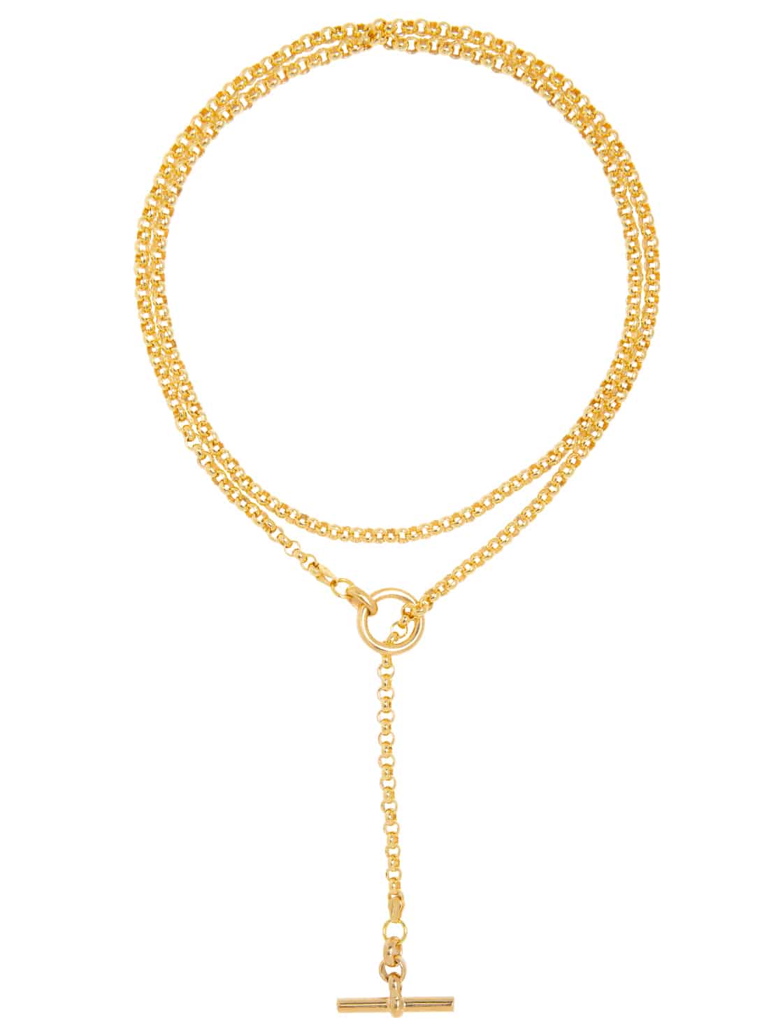 Tilly Sveaas Gold Lariat Necklace - Cocaranti