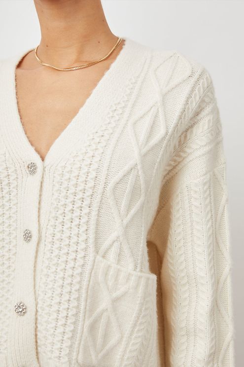 Rails Bixby Cardigan Ivory - Cocaranti