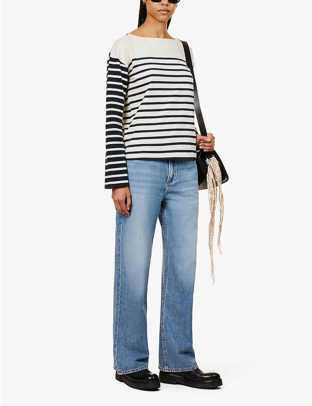 Rag & Bone Featherweight Logan Mid Rise Wide Leg Audrey - Cocaranti