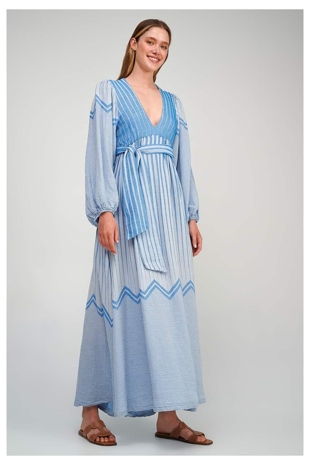 Pearl & Caviar Zakar Maxi Dress Blue - Cocaranti Pearl & Caviar Zakar Maxi Dress Blue - Cocaranti